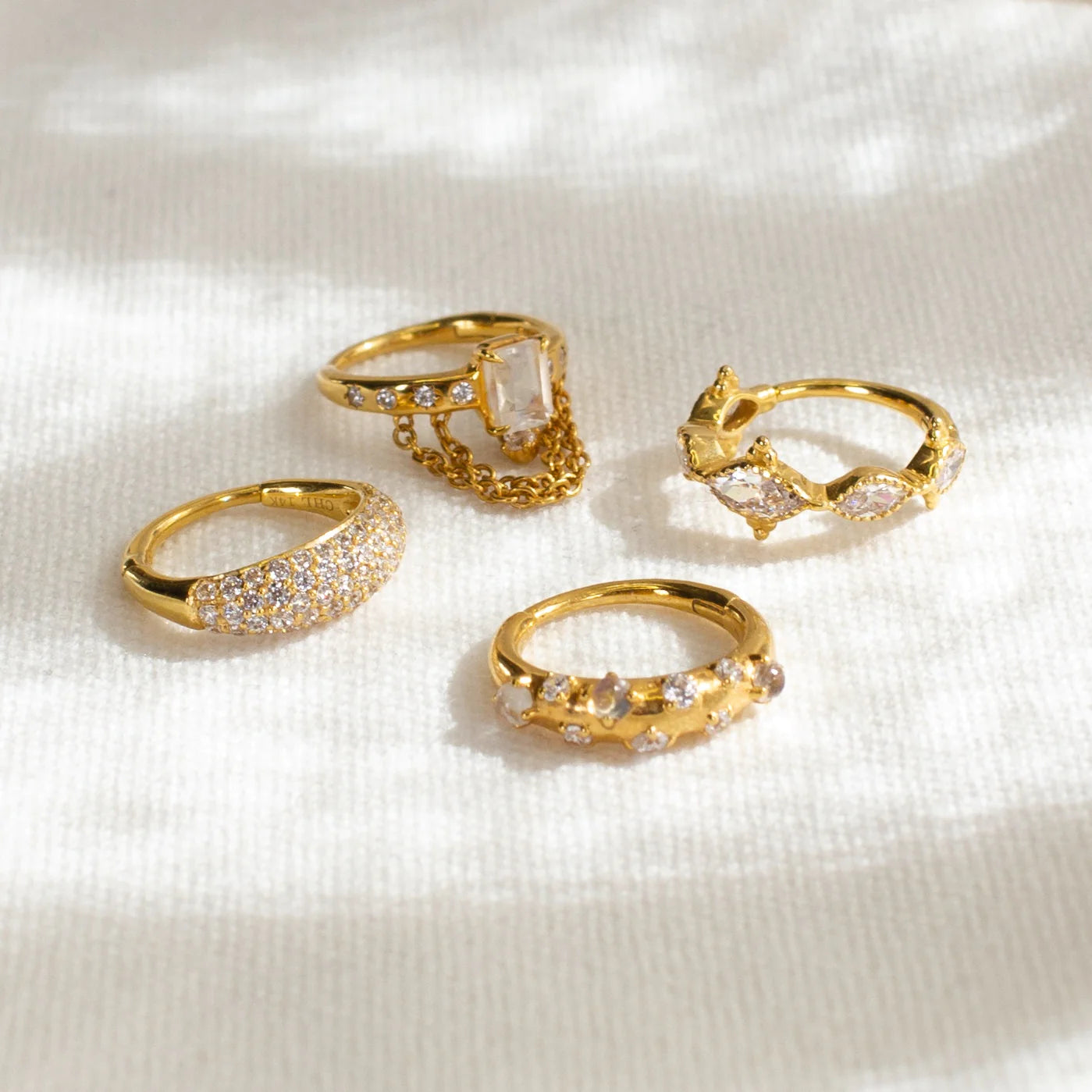 Solid Gold Piercing Jewellery | 14K Gold | Exclusive Luxury Designs