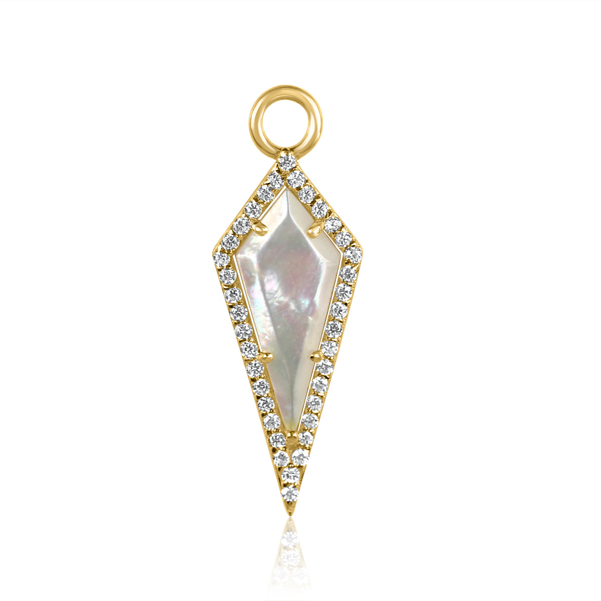Aura Mother of Pearl Pave Kite Charm | Limited Edition Piece