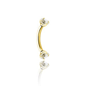 Crystal Curved Barbell | Stylish Piercing Jewellery