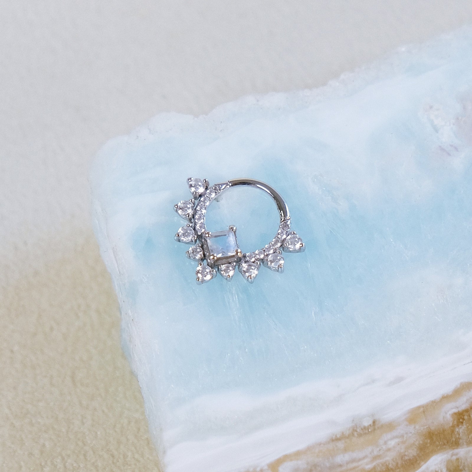 Solid Gold Daith Hoops | 14K Gold Piercing Jewellery