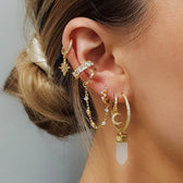 Crystal Chain Charm | Unique Piercing Jewellery Design