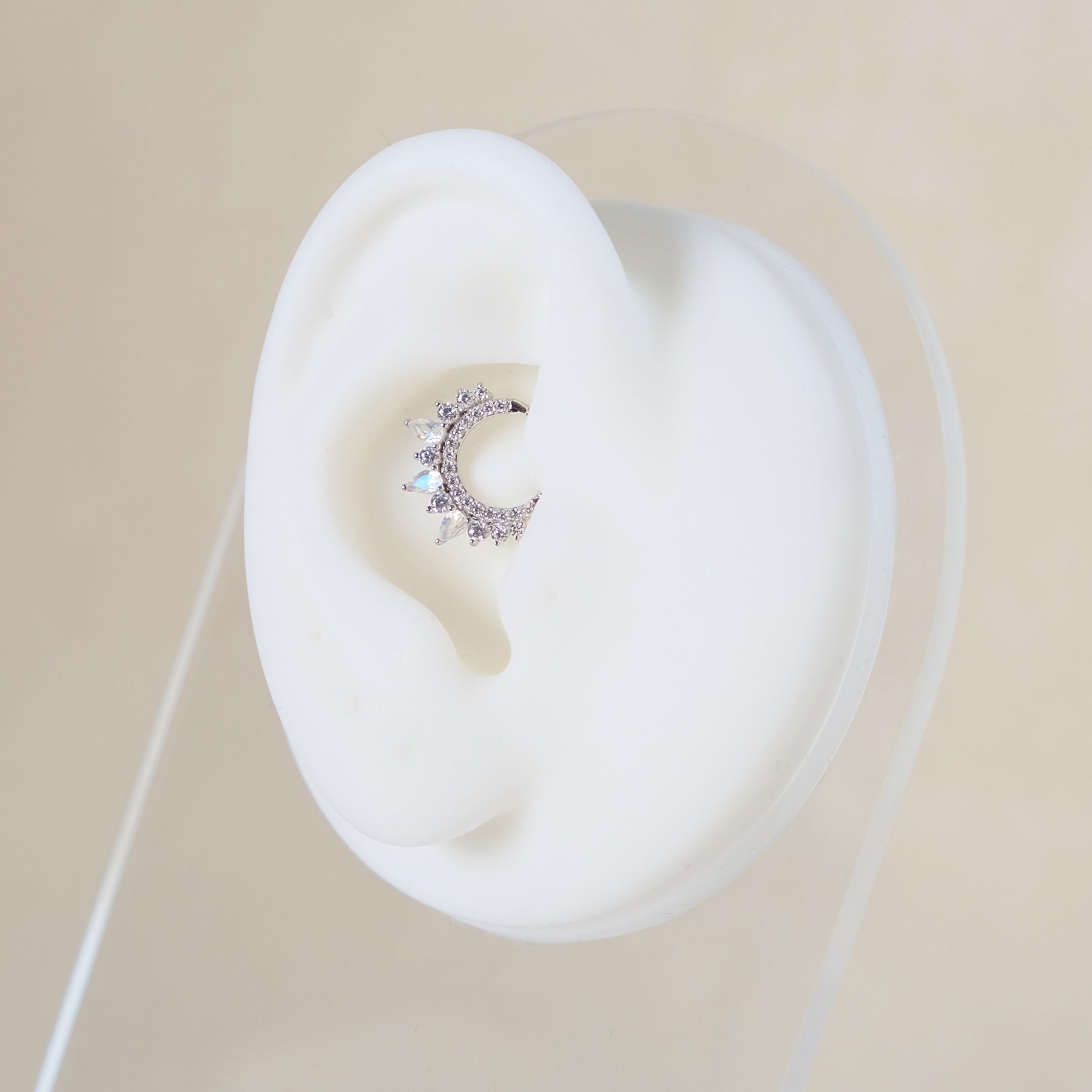 Solid Gold Daith Hoops | 14K Gold Piercing Jewellery