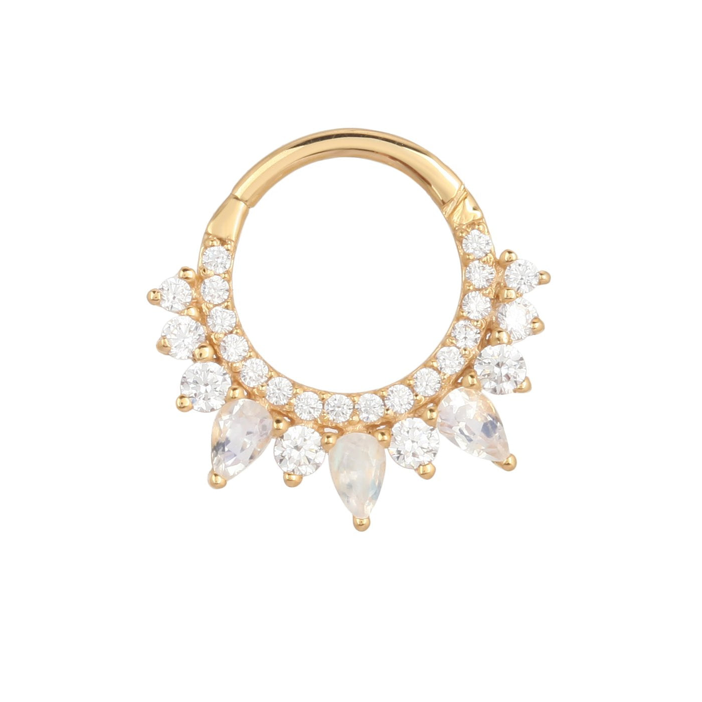 Solid Gold Daith Hoops | 14K Gold Piercing Jewellery